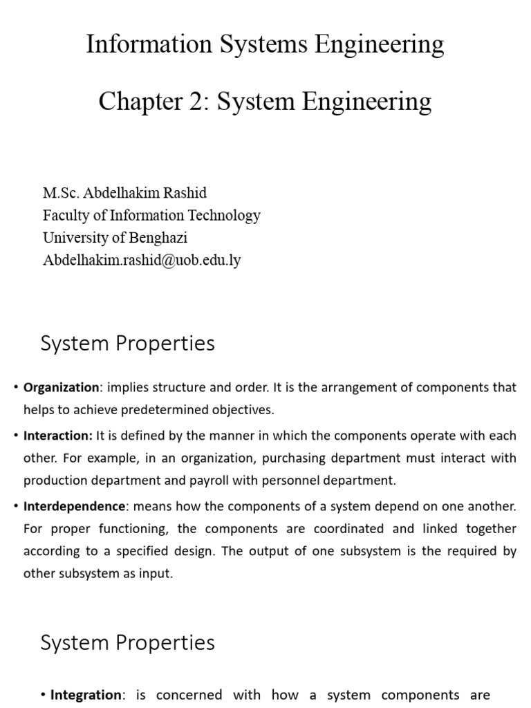 Chapter 2 | Download Free PDF | System | Systems Engineering