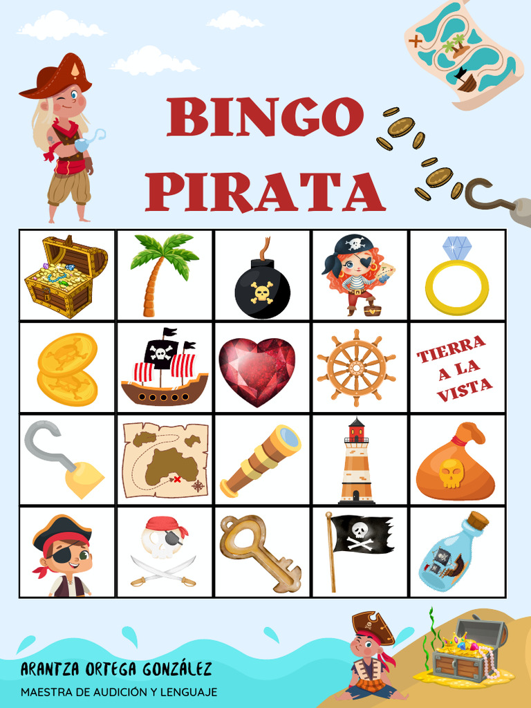 Bingo Pirata para Imprimir | PDF