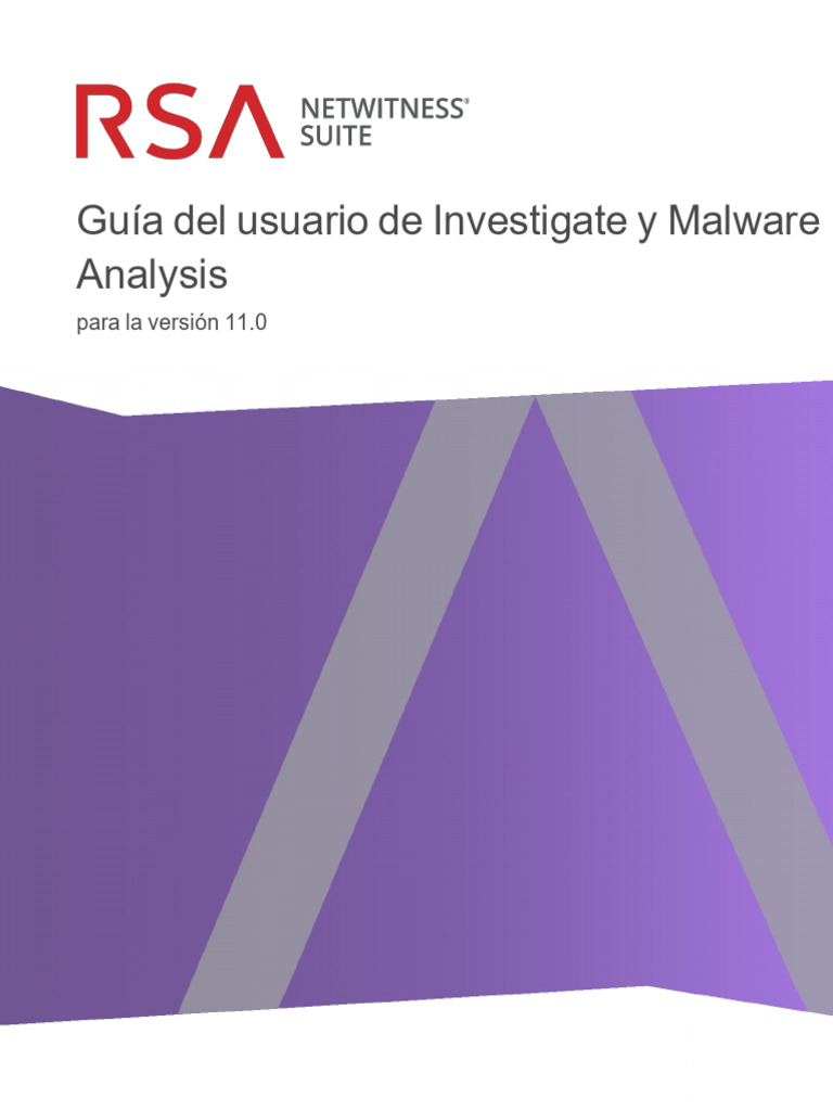 Investigation and Malware Analysis User Guide For Version 11.0-Es | PDF | Metadatos | Malware