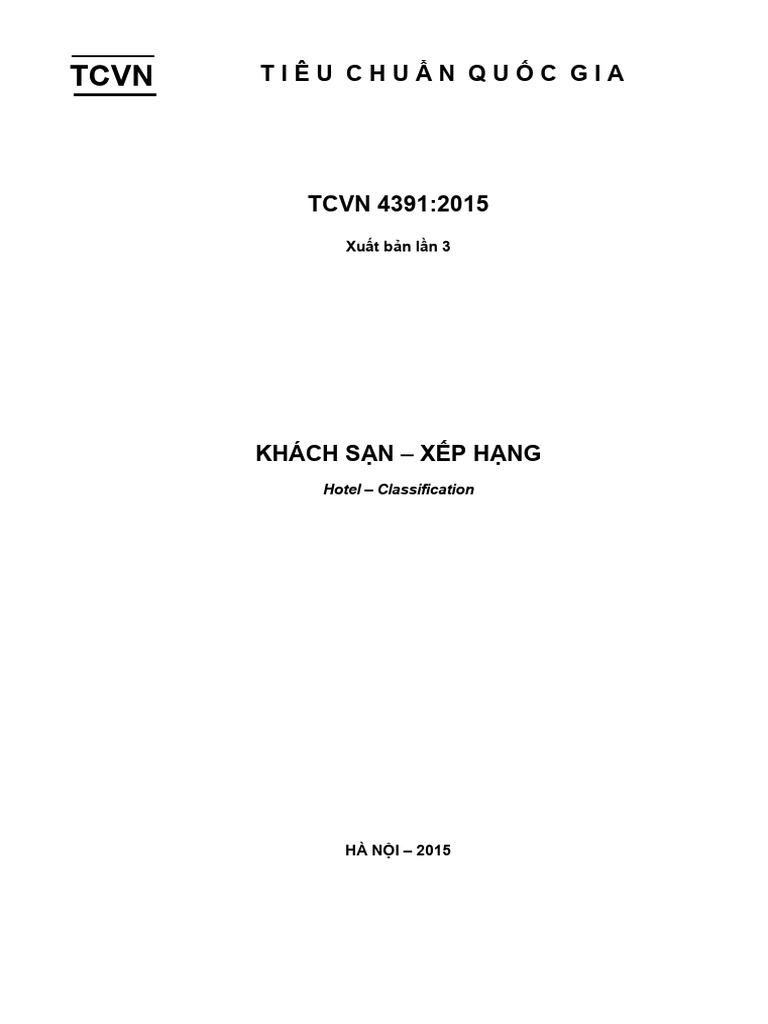 Tieu Chuan Khach San TCVN | PDF