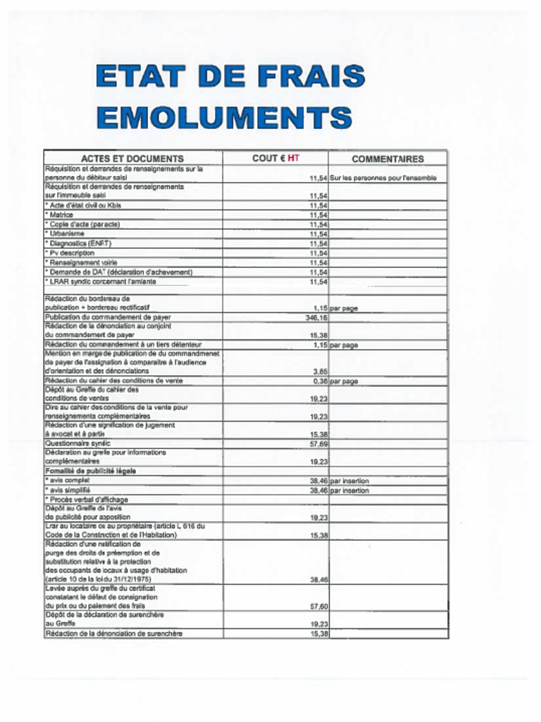 EMOLUMENTS | PDF