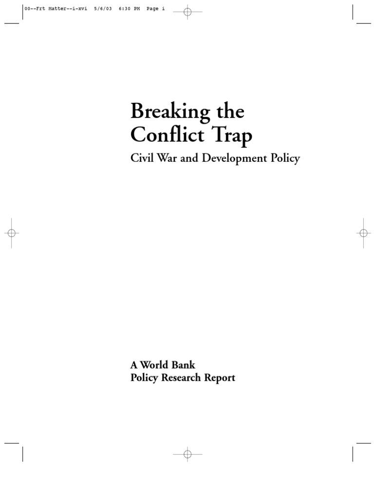 Breaking The Conflict Trap | PDF | Civil War | Incidence (Epidemiology)