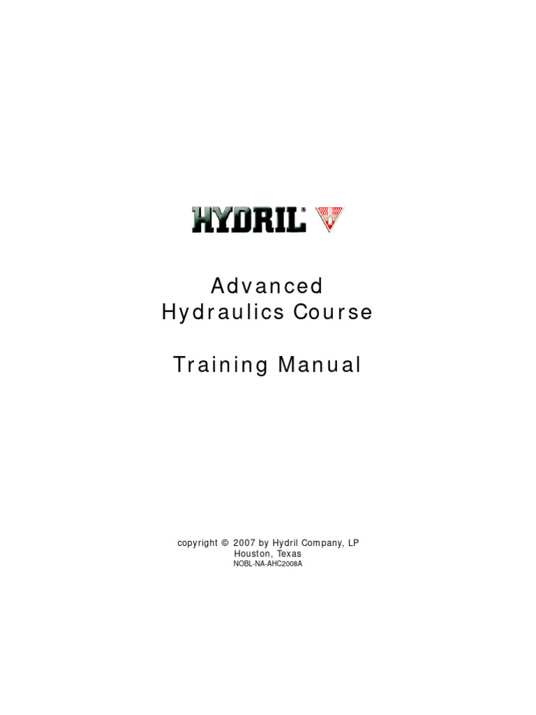Hydril Advanced Hydraulics | PDF | Blowout (Well Drilling) | Hydraulics