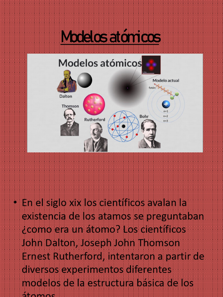 Evolución de los Modelos Atómicos | PDF