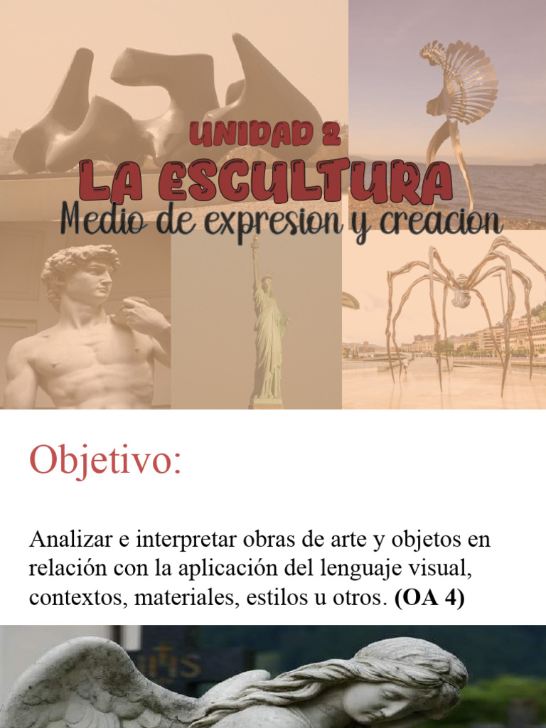 6 Nb - Artes Visuales u2 La Escultura | PDF | Escultura | Arte abstracto
