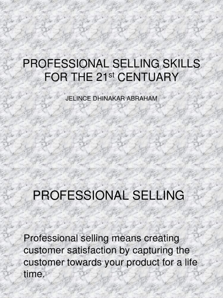 Professional Selling Skills for Success | PDF | Law