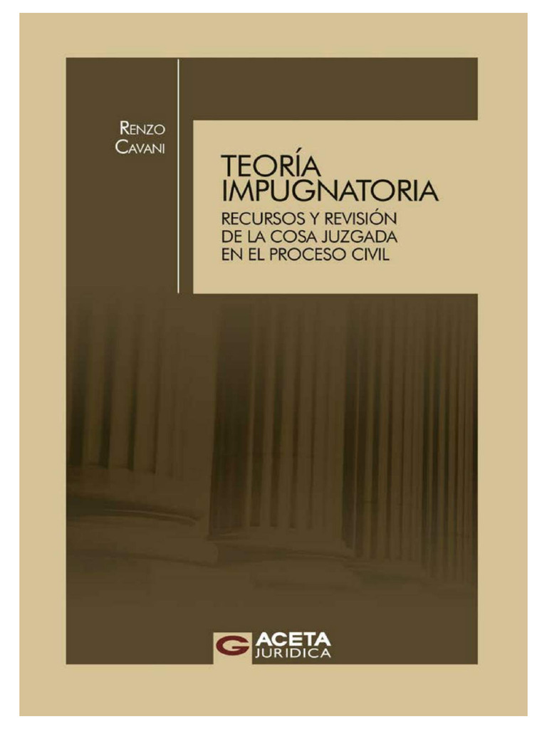 TEORIA IMPUGNATORIA-comprimido | PDF