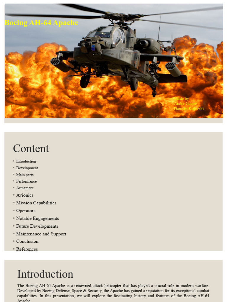 Boeing AH-64 Apache | PDF | Attack Helicopter | Aviation