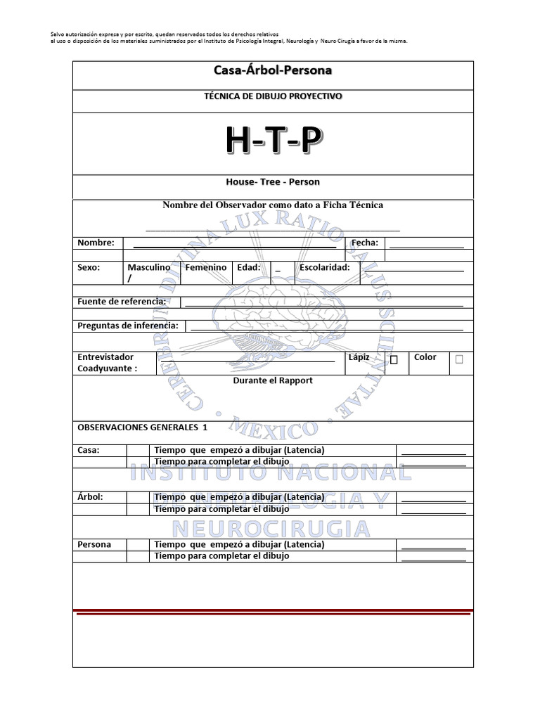 Casa Árbol Persona: House-Tree - Person | PDF