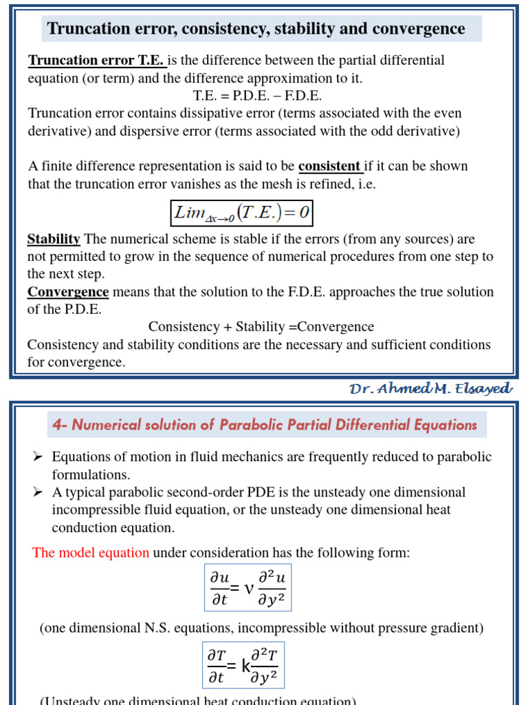 Lecture 5 - Parabolic Partial Differential Equation | PDF | Partial Differential Equation ...