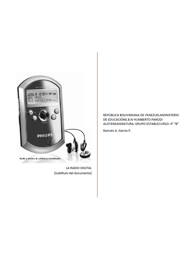 La Evolución de la Radio Digital | PDF | Radio | Televisión via satélite