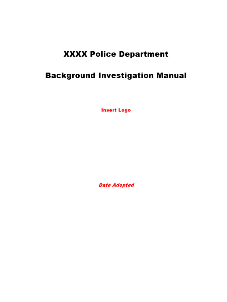 Background Manual | Download Free PDF | Background Check | Confidentiality