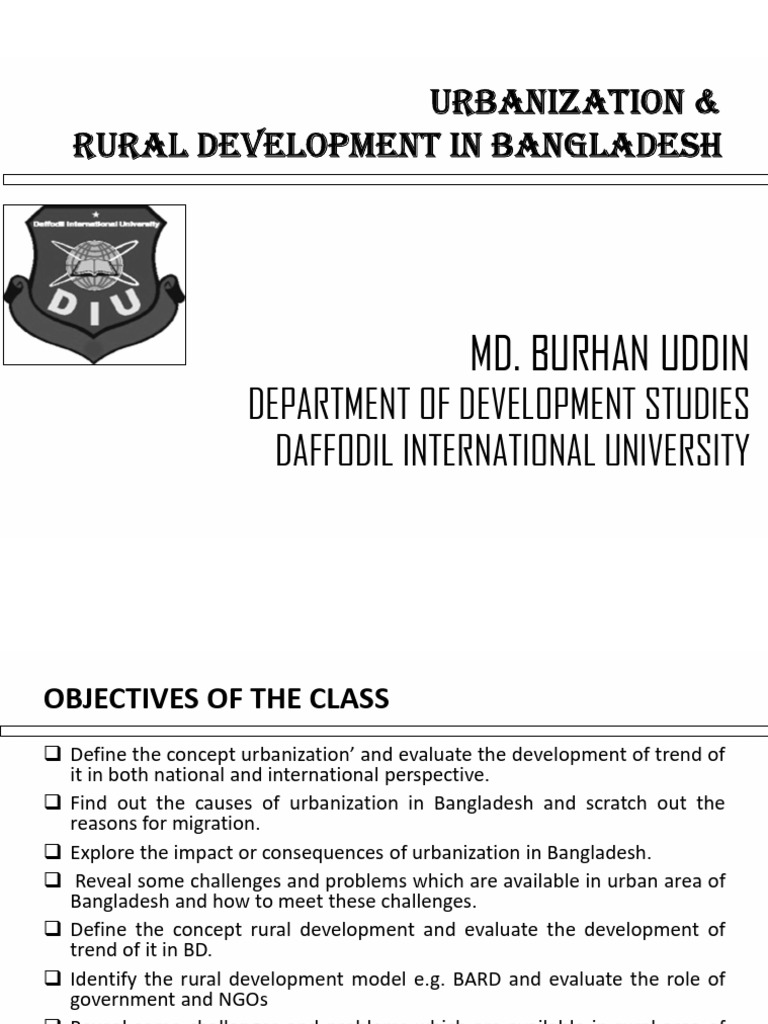 Urbanization and Rural Development | PDF | Urbanization | Poverty