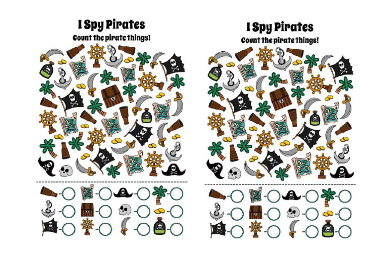 I Spy Pirate Objects | PDF