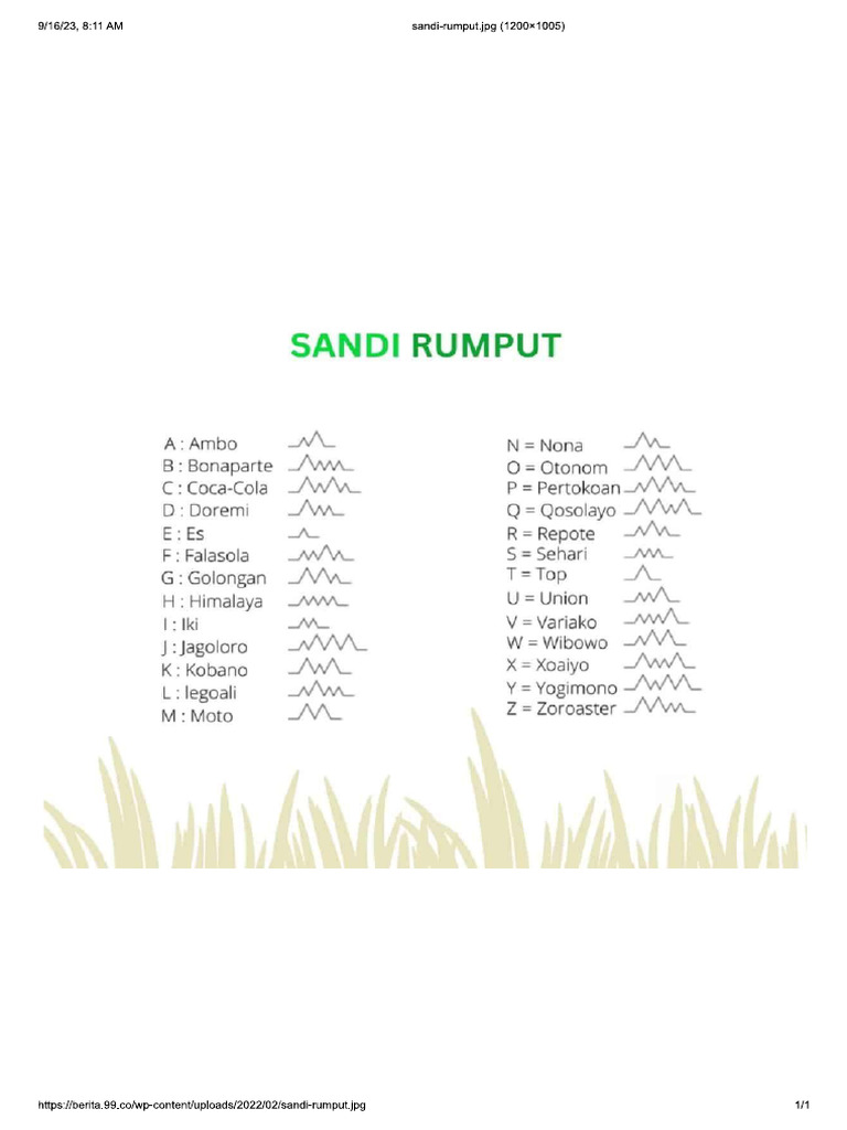 Sandi Rumput | PDF