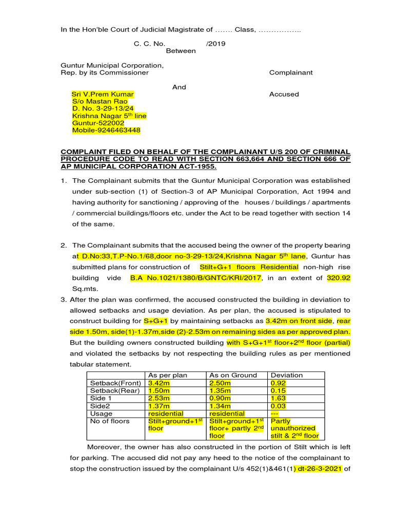Model Chargesheet - GMC | PDF | Fine (Penalty) | Criminal Law