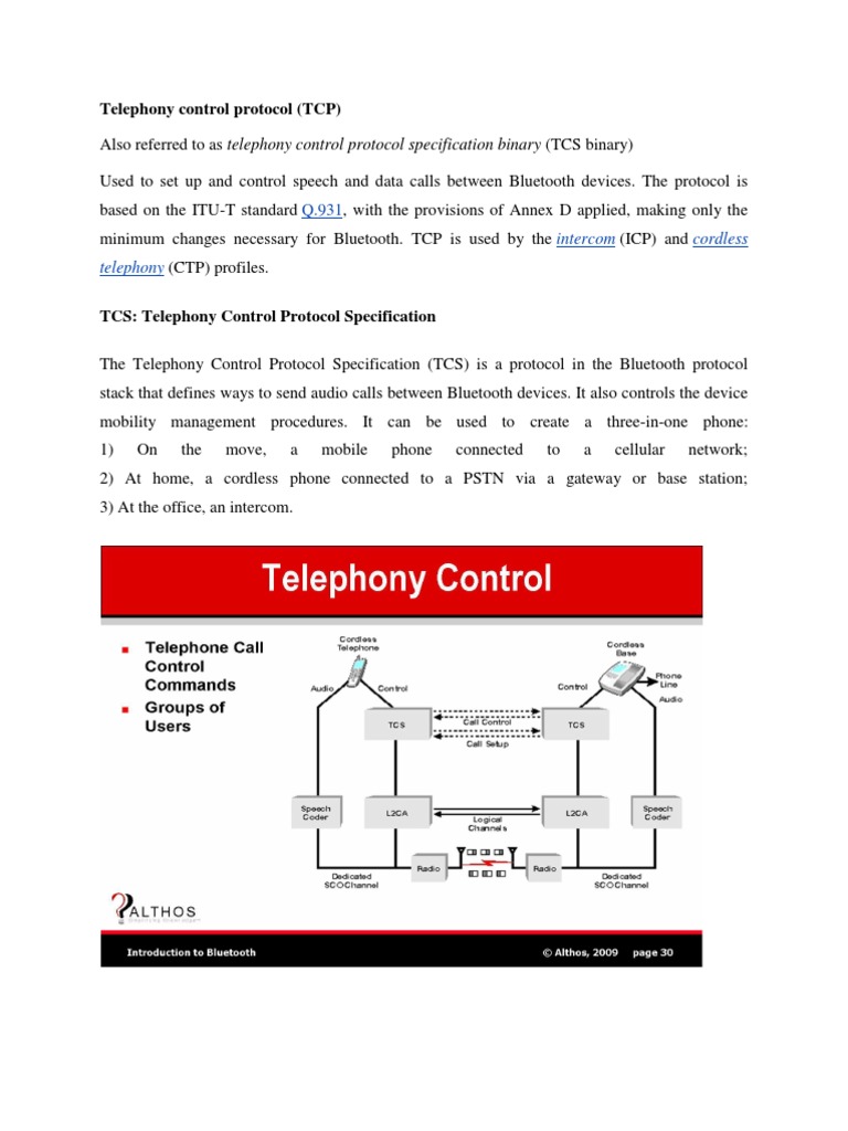 Telephony Control Protocol | PDF | Communications Protocols | Telephony