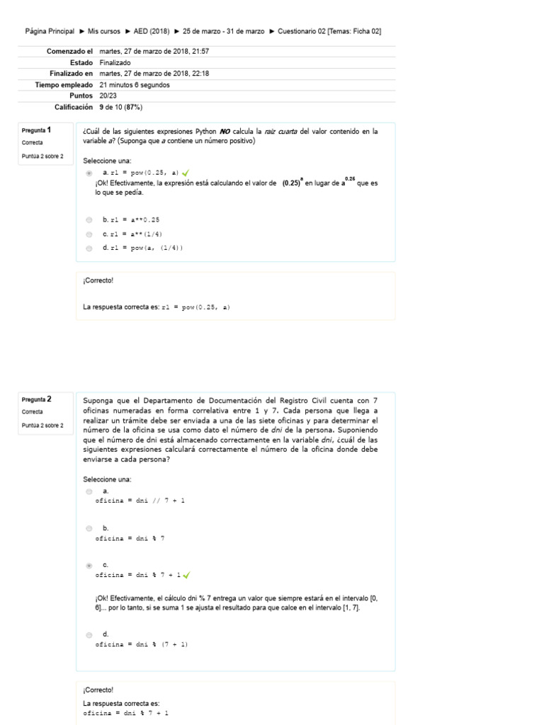Cuestionario Python y Algoritmos | PDF | Lenguaje de programación | Algoritmos