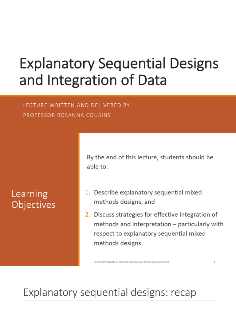 L21 Explanatory Sequential Mixed Methods | PDF | Qualitative Research ...