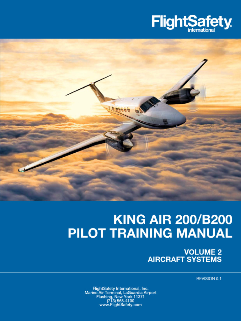 KA 200 B200 Pilot Training Manual | PDF | Engines | Aircraft Flight Control System