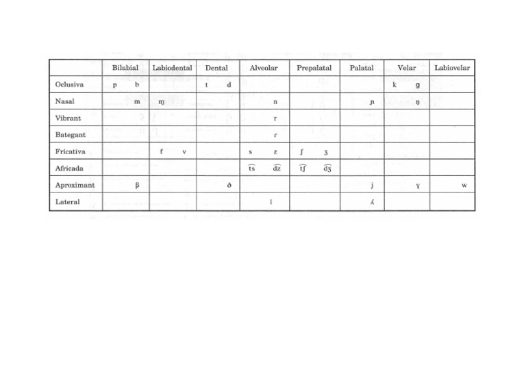 Quadre Fonètic Per Fer Apunts | PDF