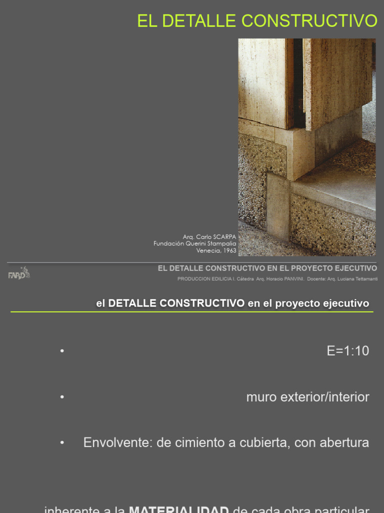 Detalle Constructivo en Proyectos | PDF | Mortero (Albañilería) | Aislamiento térmico