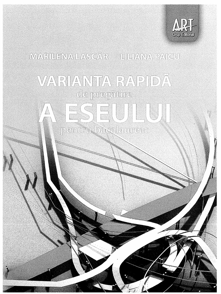 ESEUL Pentru Bacalaureat - Varianta Rapidă | PDF