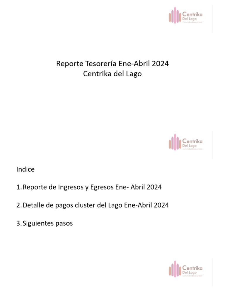 Reporte Ingresos y Egresos Ene-Abril 2024 | PDF