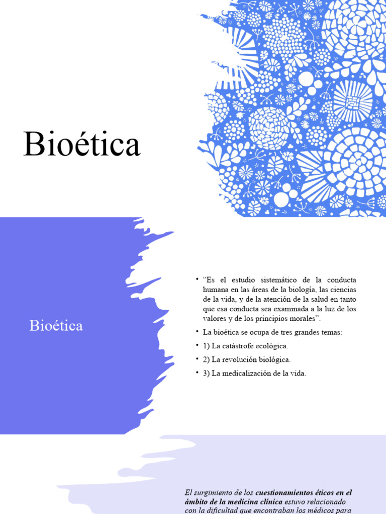 Principios de Bioética: Autonomía y No Maleficencia | PDF | Bioética ...