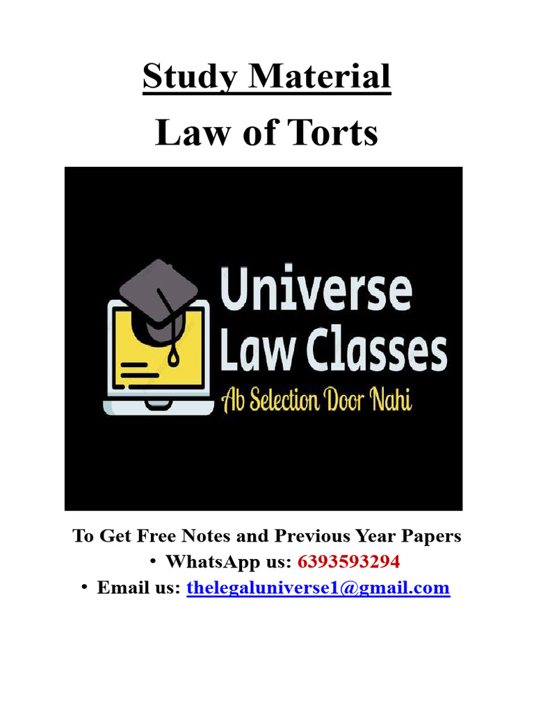 Defamation in Tort Law Overview | PDF | Defamation | Tort