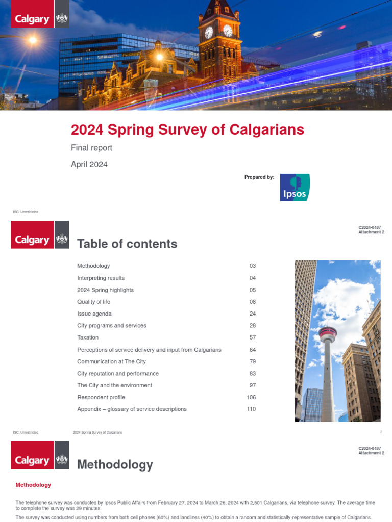 Attach 2 2024 Spring Survey Report C2024 0487 | PDF | Survey ...