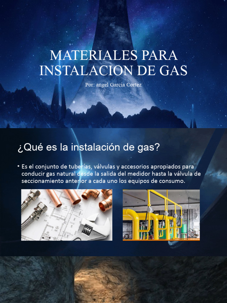 Materiales para Instalación de Gas 1 | PDF | Tubería (transporte de ...