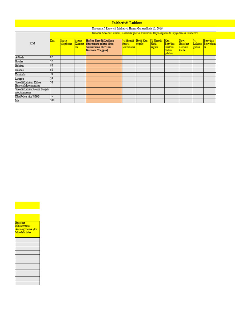 Ragaa Inisheetivii Guraandhala 15... 2016 Guutamee Dhiyaachuu Qabu | PDF