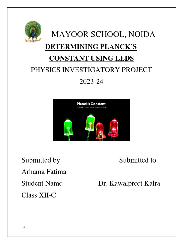 Physics HHW | PDF | Light Emitting Diode | Electromagnetic Radiation