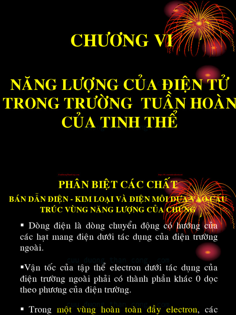 Vat-Ly-Chat-Ran - Le-Van-Thang - Chuong - VI - Nang - Luong - Cua - Dien - Tu - Trong - Tinh ...