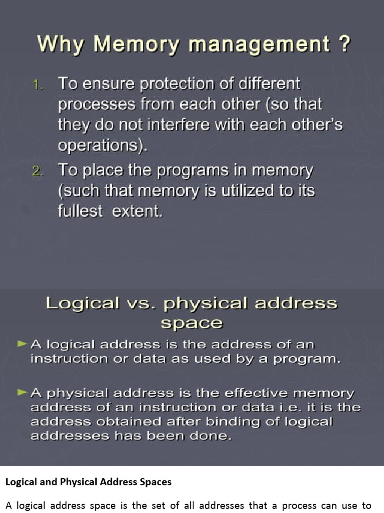 Memory Management Explained | PDF | Computer Memory | Computer Engineering