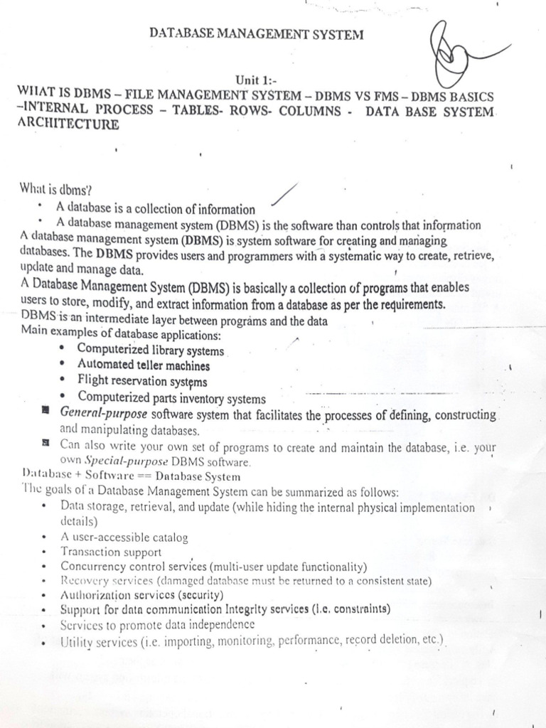Data Base Management System Pdf 