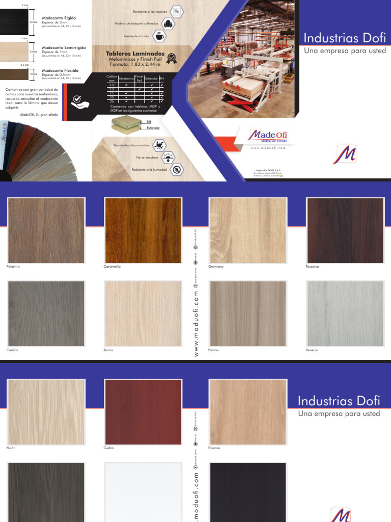 Catalogo Madeofi 14 Colores | PDF