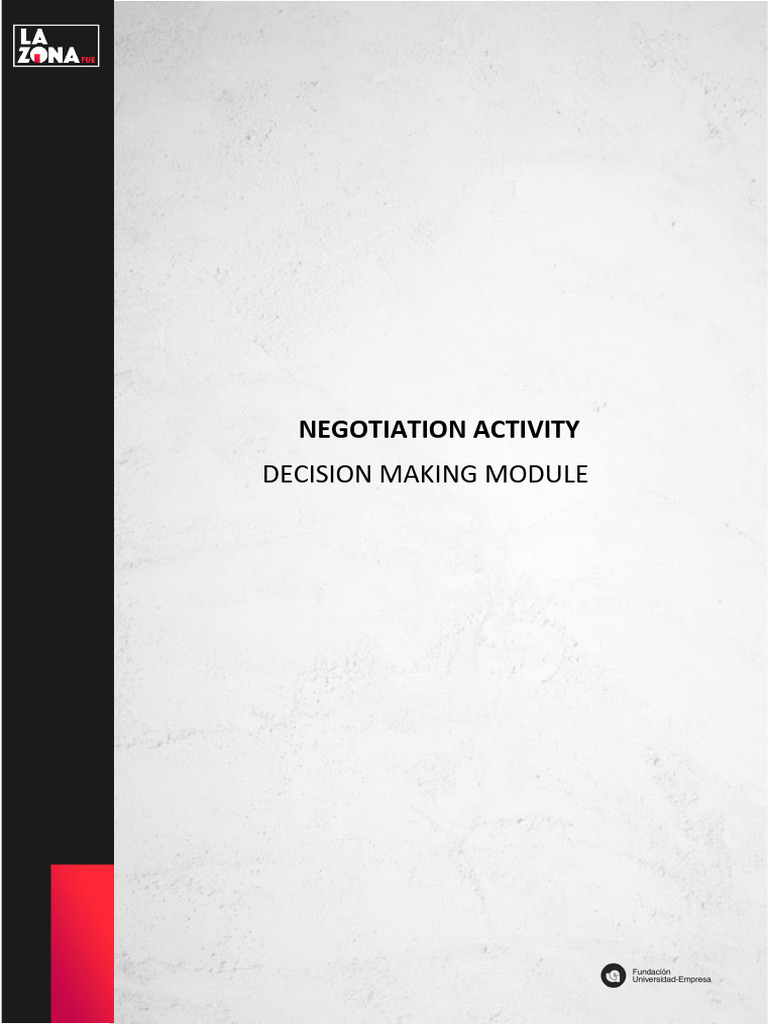 Negotiation Canvas | PDF | Negotiation | Human Communication
