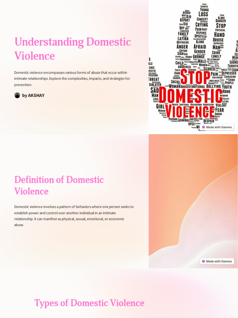 Understanding Domestic Violence | PDF | Domestic Violence | Violence