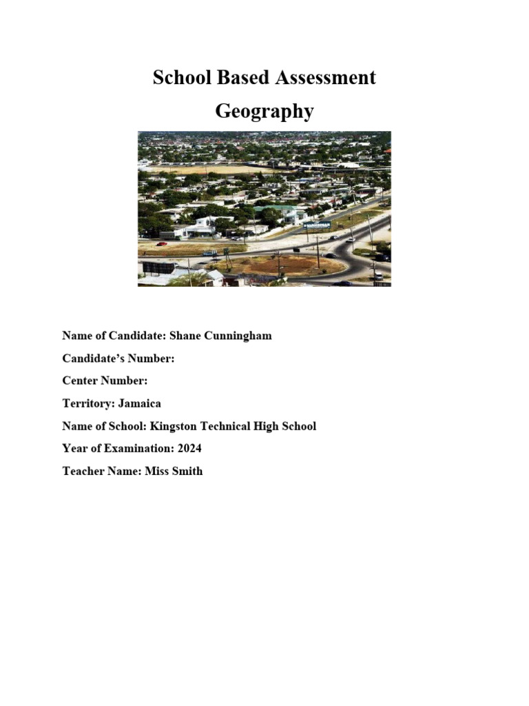 Shane Cunningham GEO SBA-1515 | PDF | Pie Chart | Geography