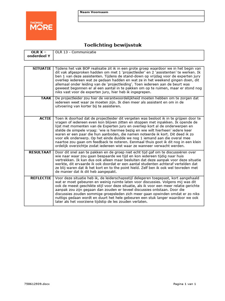 Bws 2 Communicatie | PDF