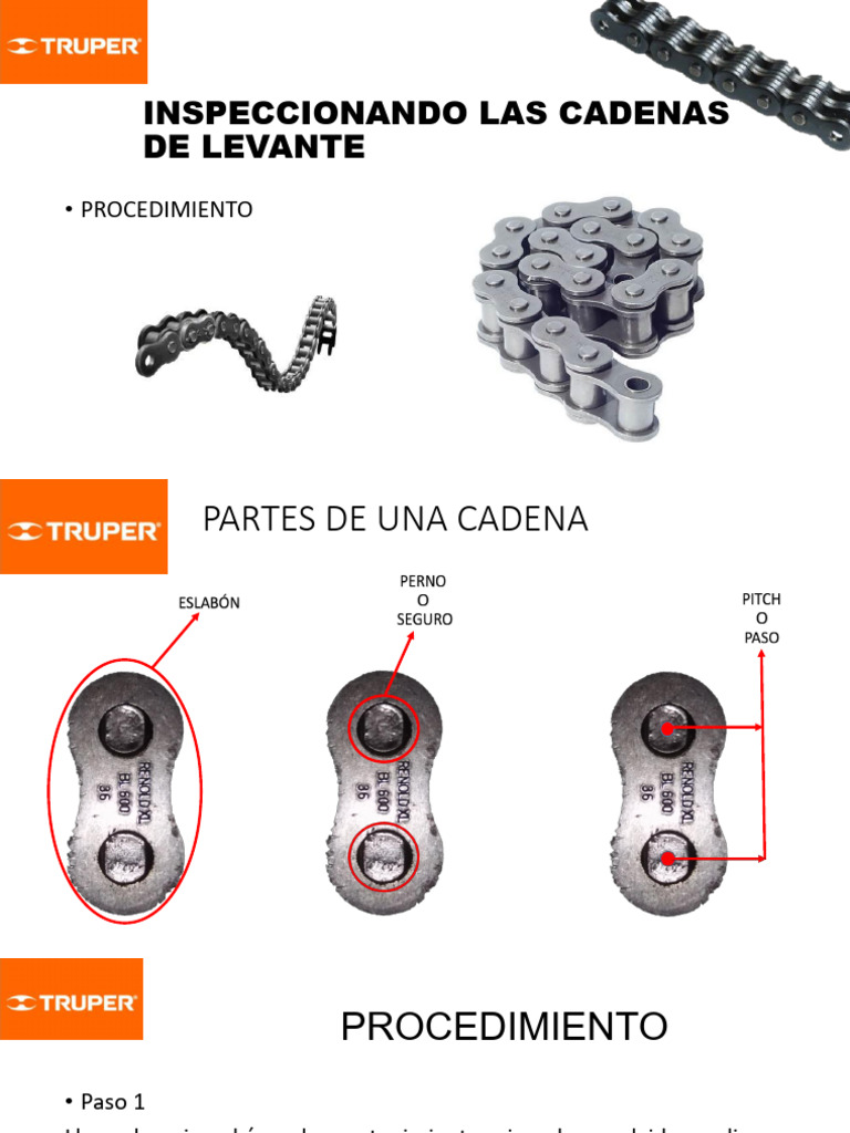 Inspeccion de Cadenas | PDF | Hogar, jardinería y bricolaje | Informática