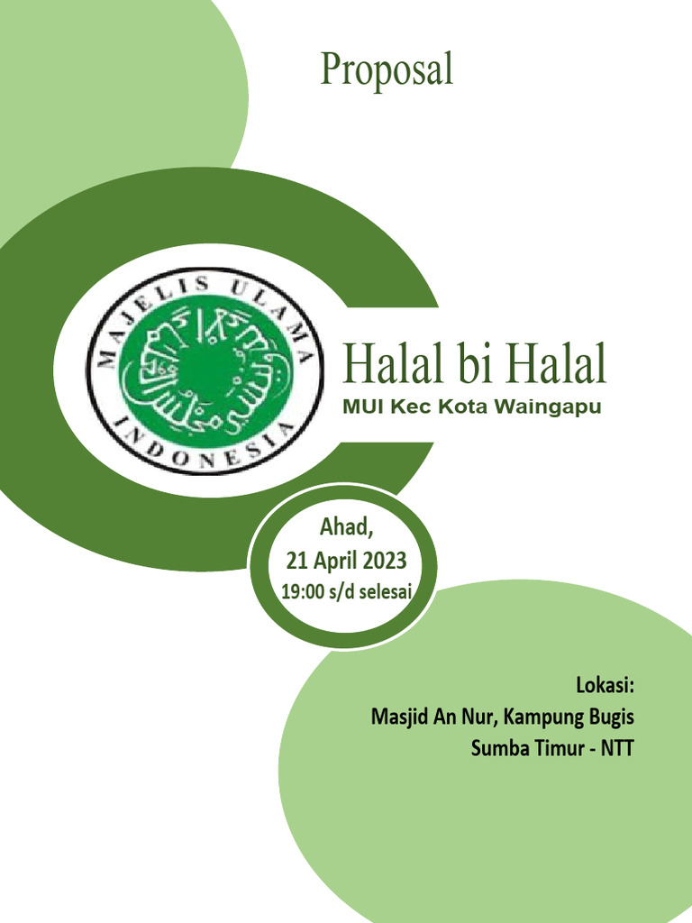 Proposal Halal Bi Halal 2024 | PDF | Agama & Spiritualitas