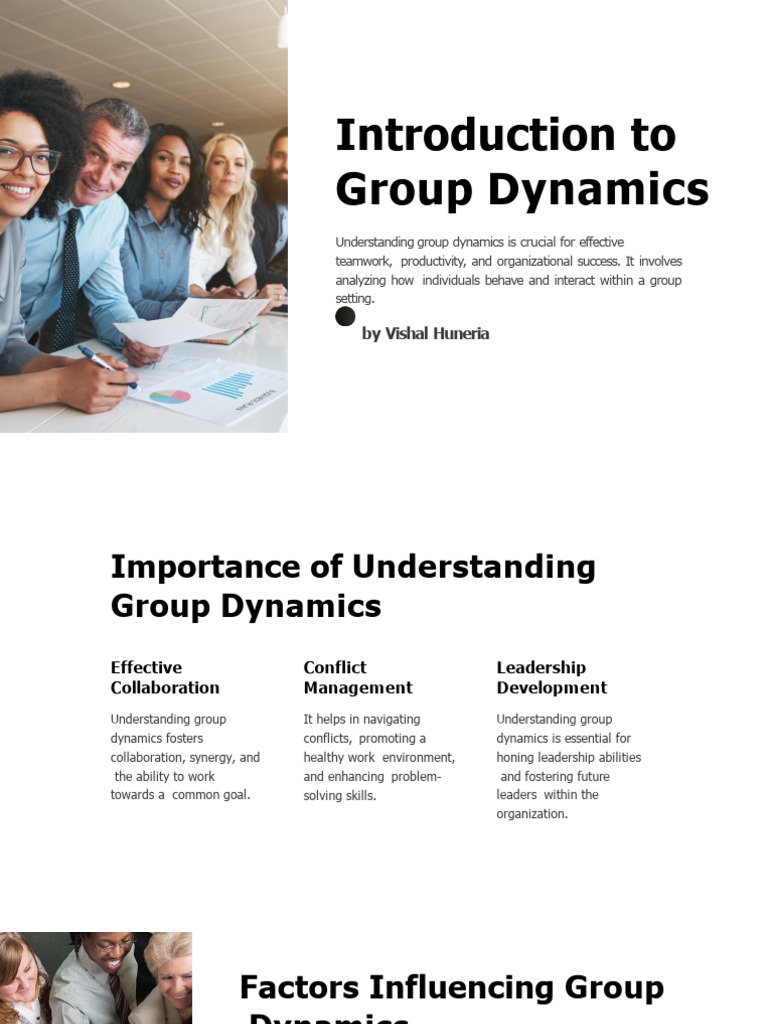 Introduction To Group Dynamics | PDF | Leadership | Organizational Behavior