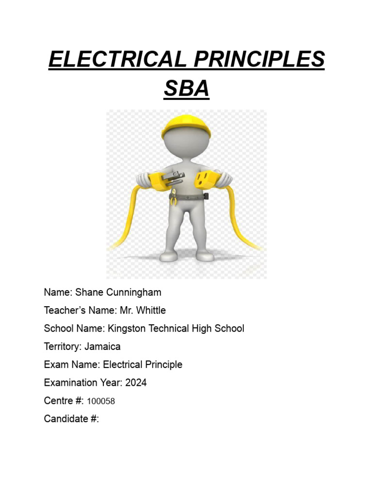 Shane Cunningham Electrical Sba | Download Free PDF | Electrical Wiring ...