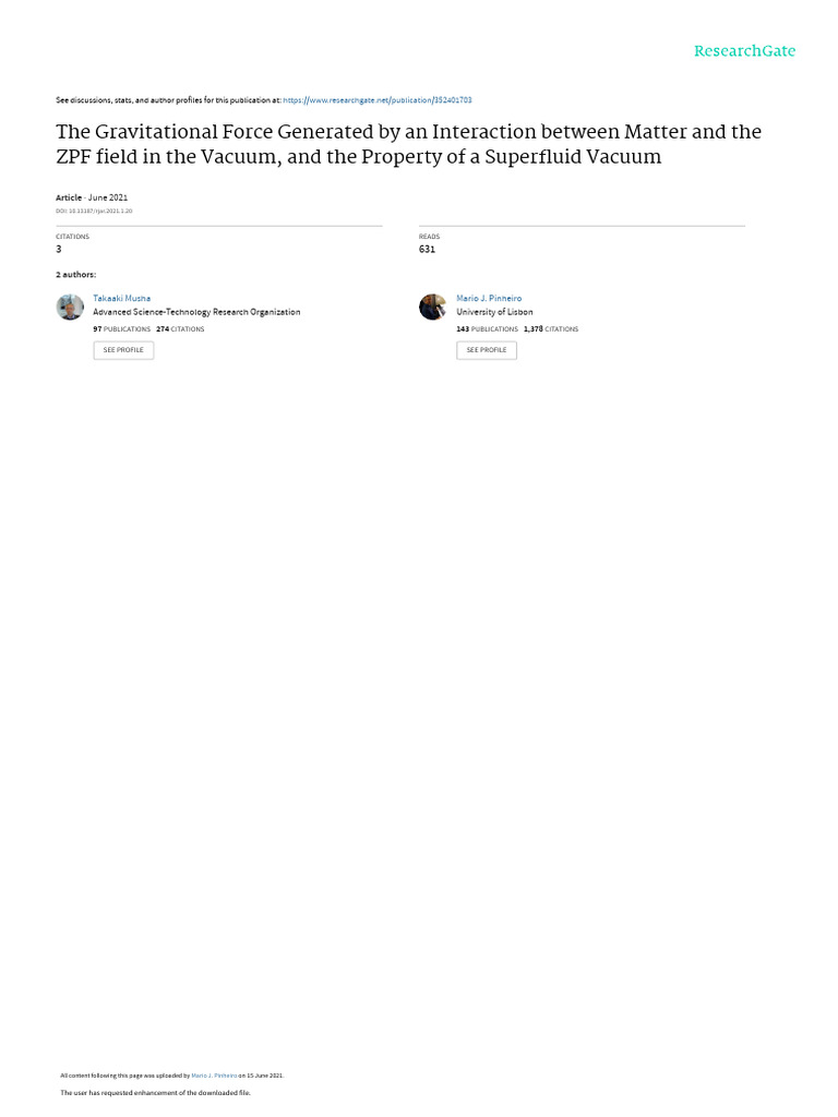 G Force Generated by Interaction Betw Matter An ZPF in Vacu and ...