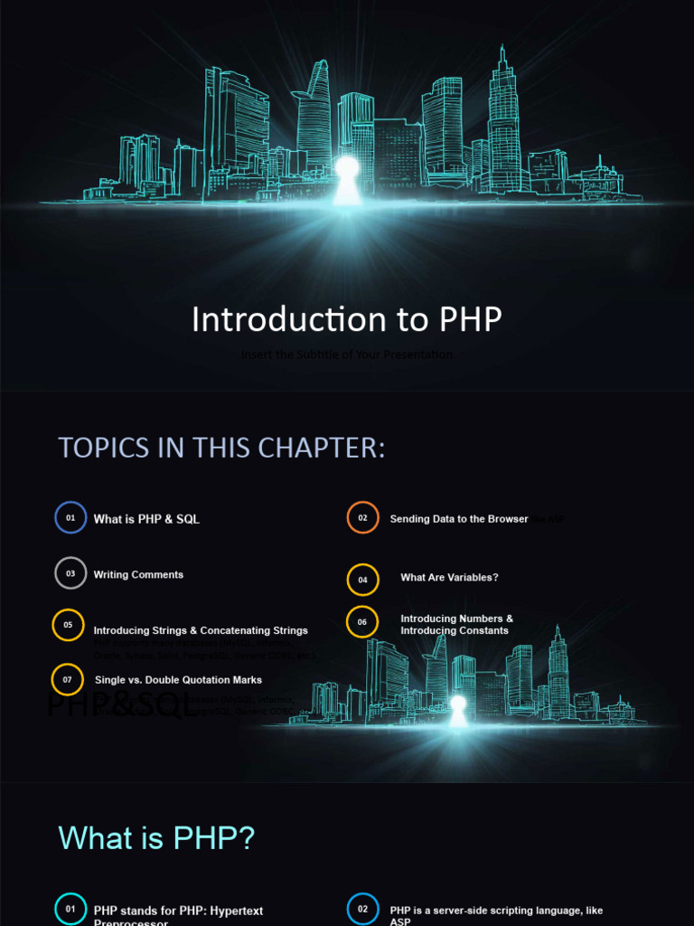 Introduction To PHP7 CH 1 4 | PDF | Php | My Sql
