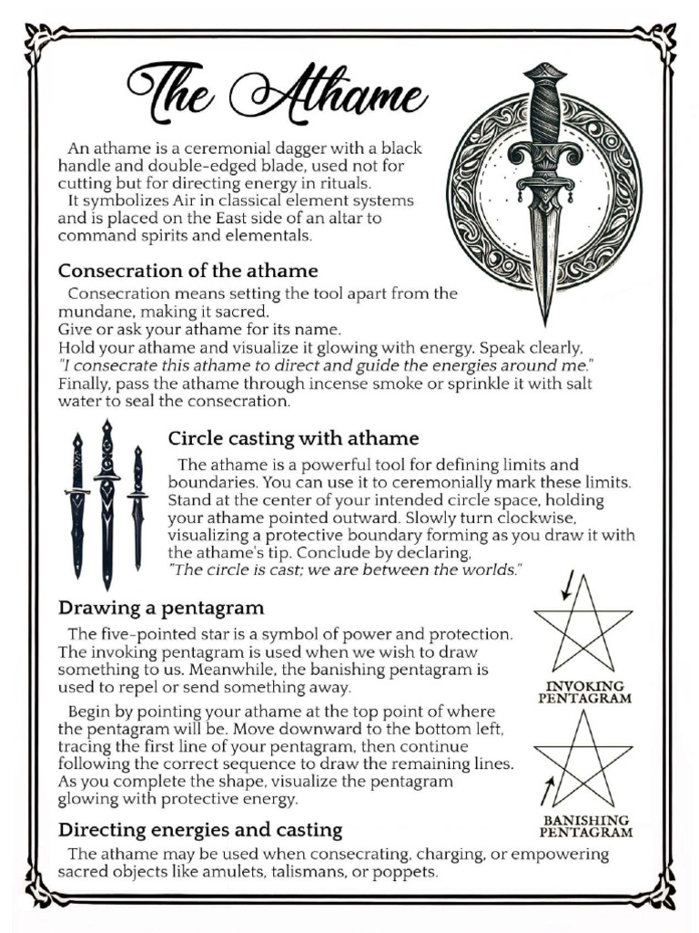 The Athame Ritual Tool Spells8 | PDF