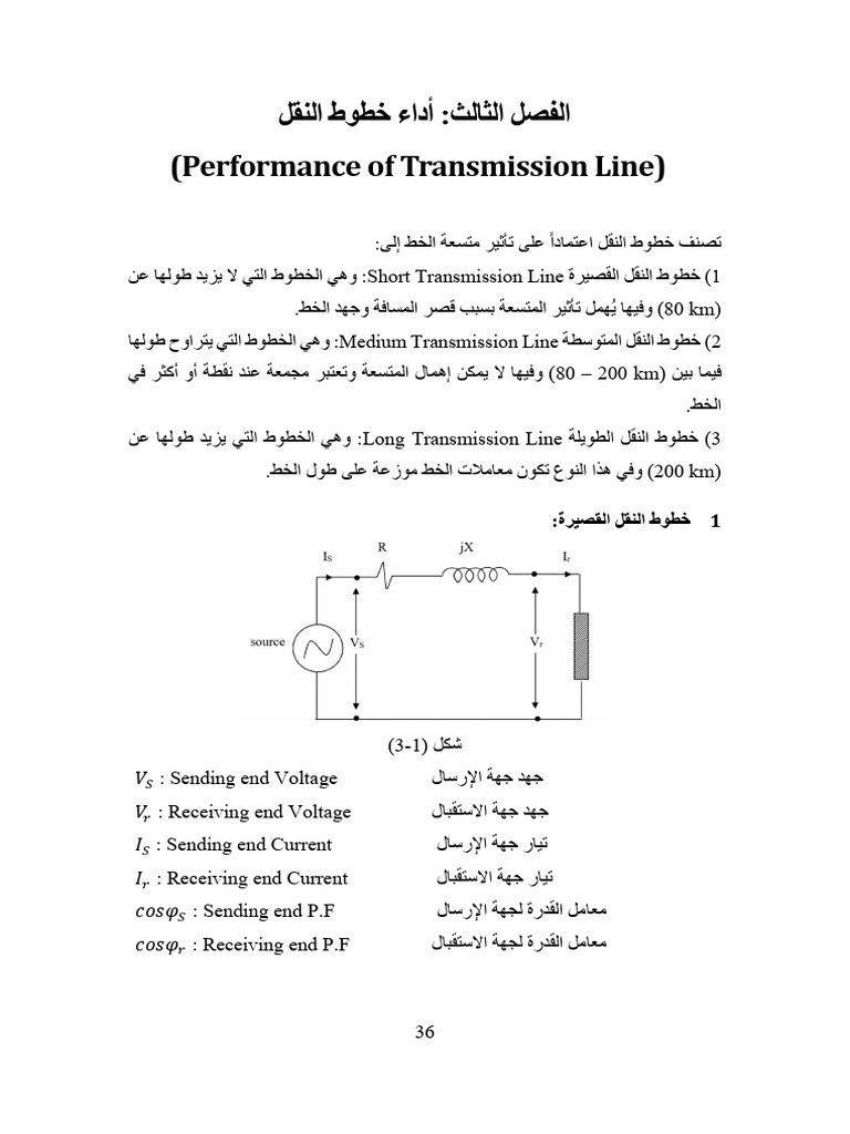 Performance of Transmission Lines | PDF